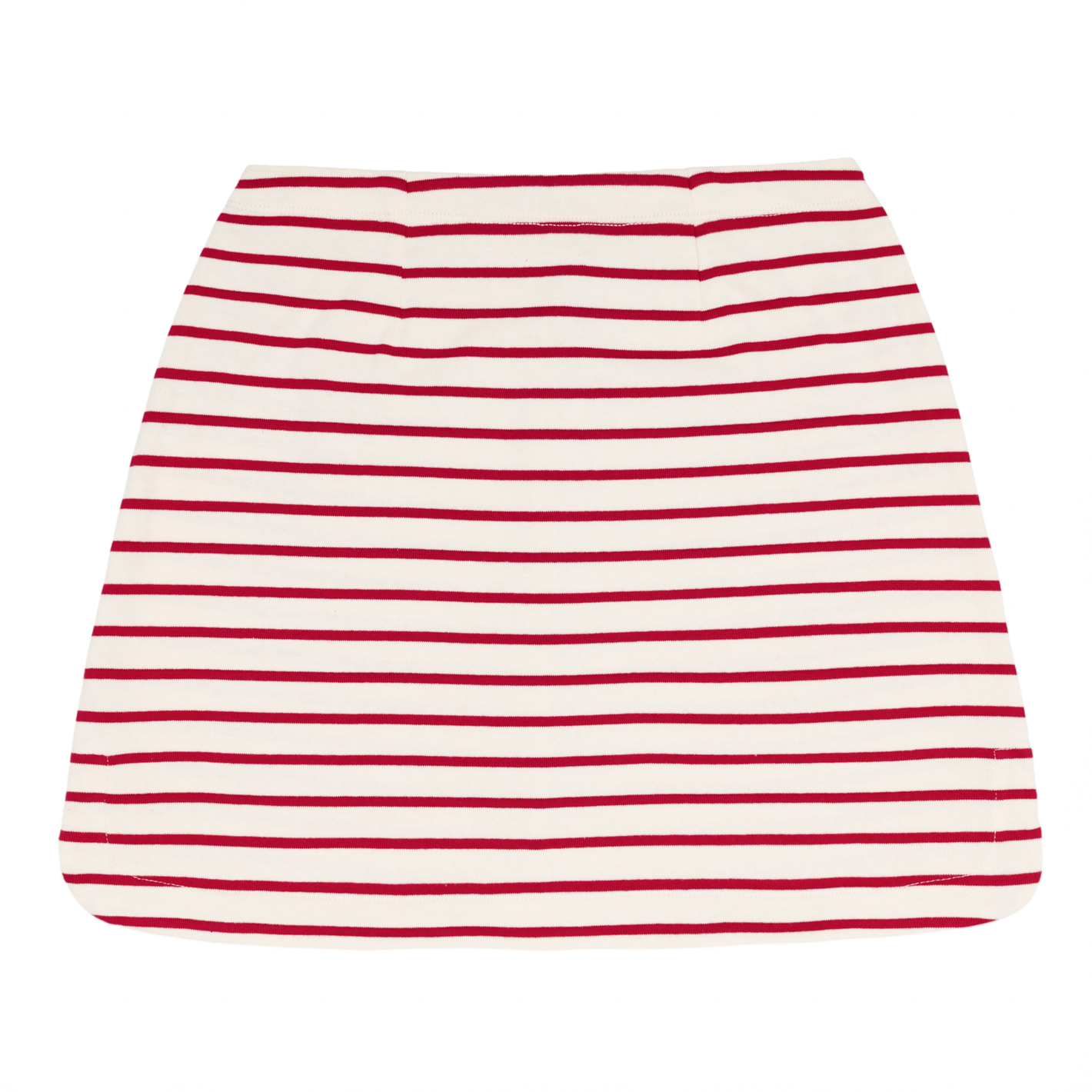 women's cream and red stripe skirt – minnow