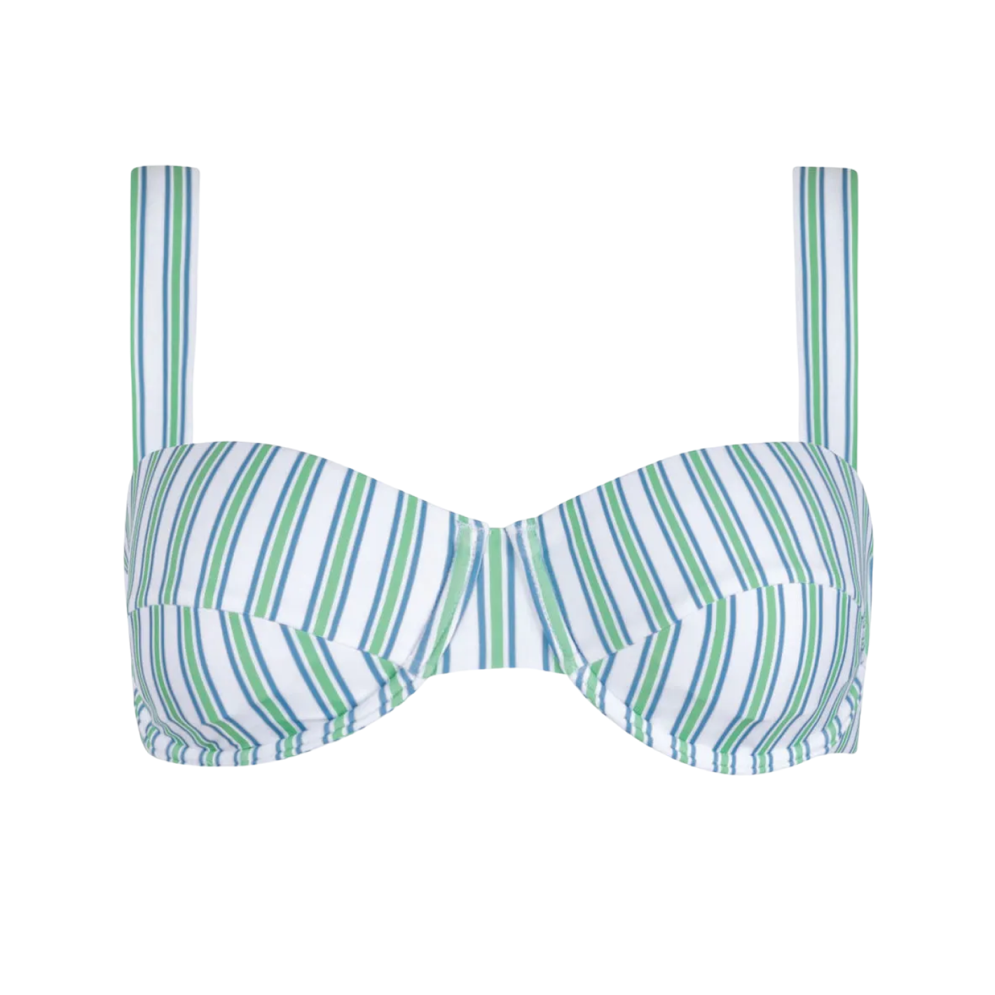 women's tamarin stripe cup bikini top – minnow