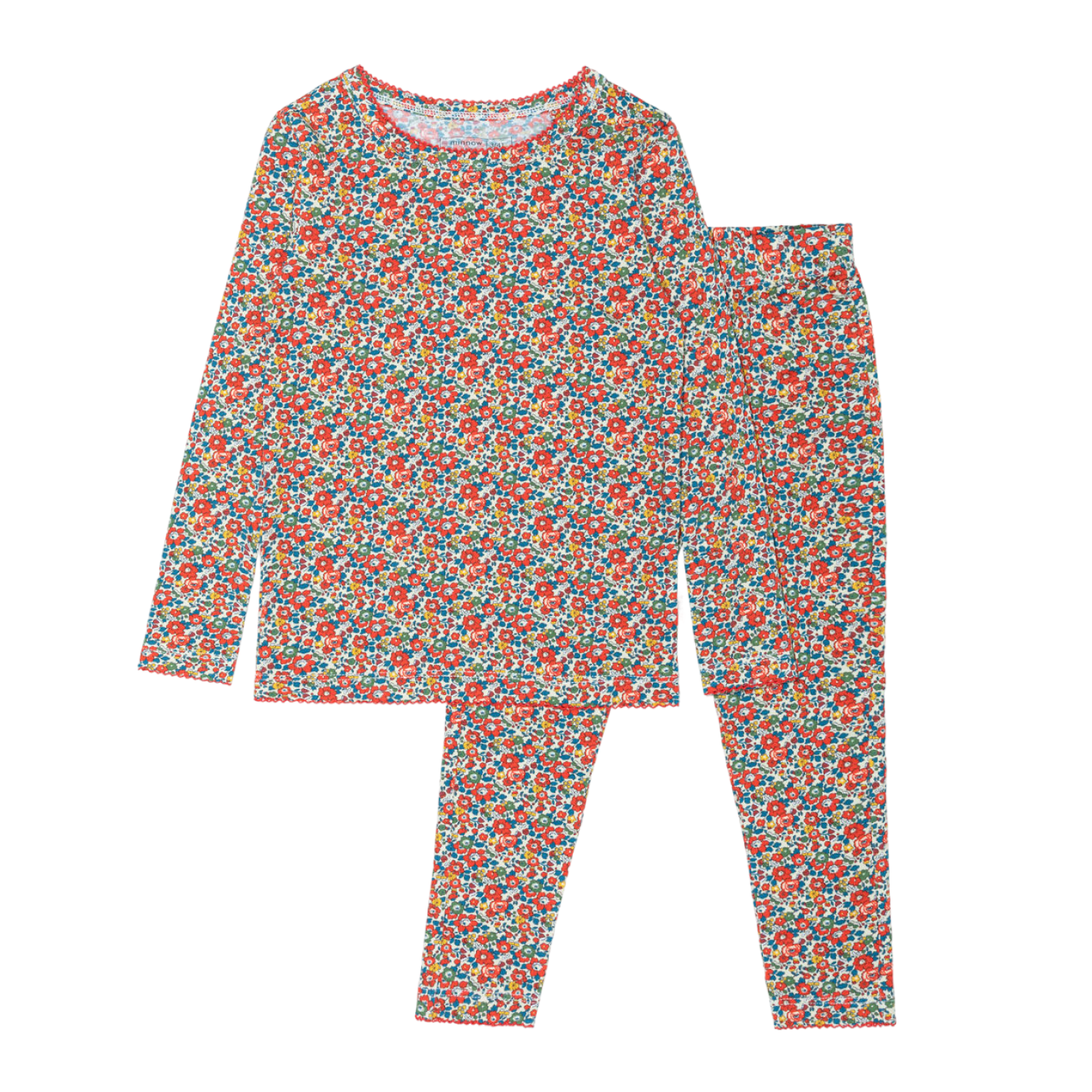 girls Betsy Ann pima pajamas set made with Liberty Fabrics – minnow